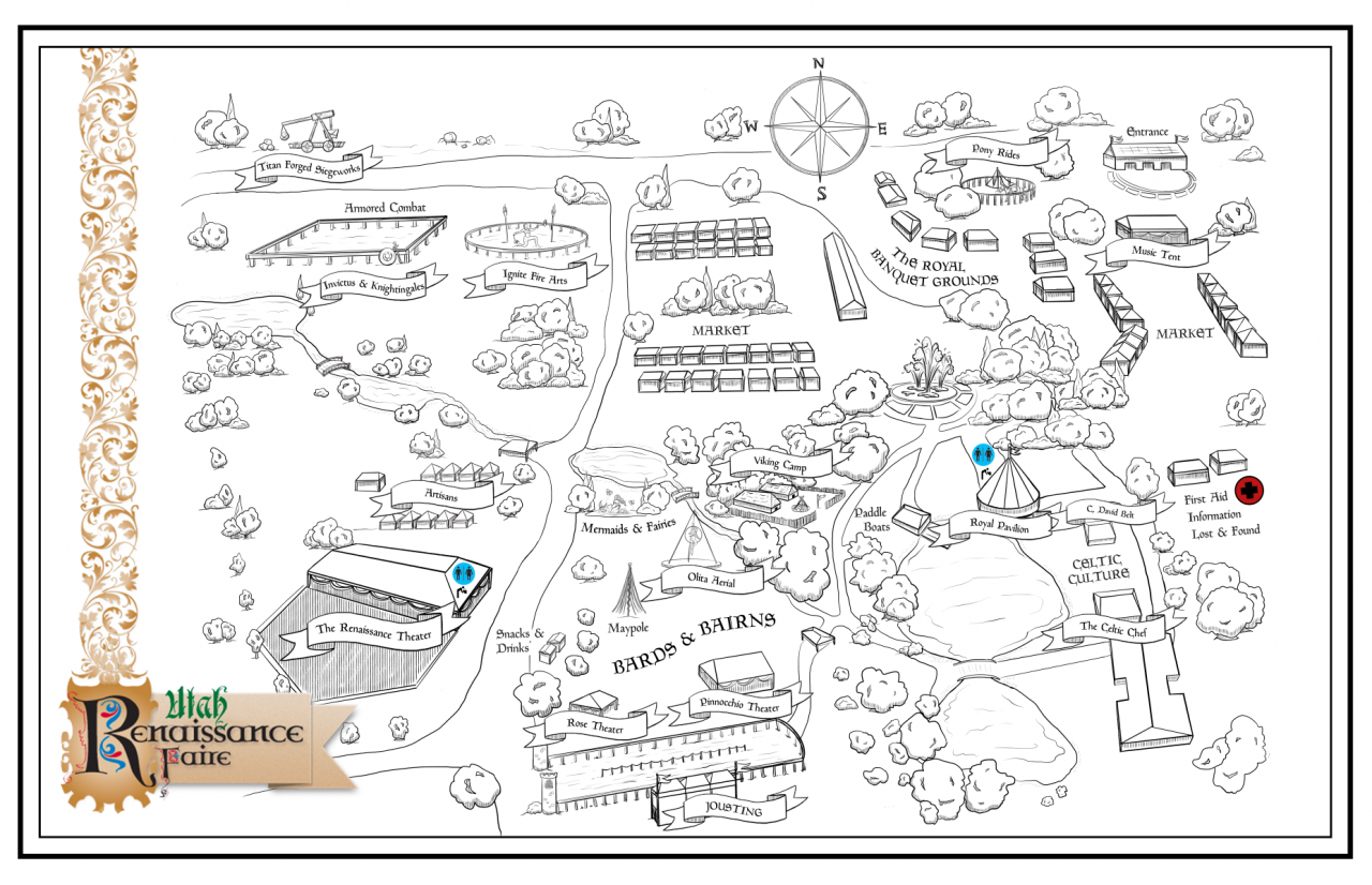 Map & Schedule | Utah Renaissance Faire