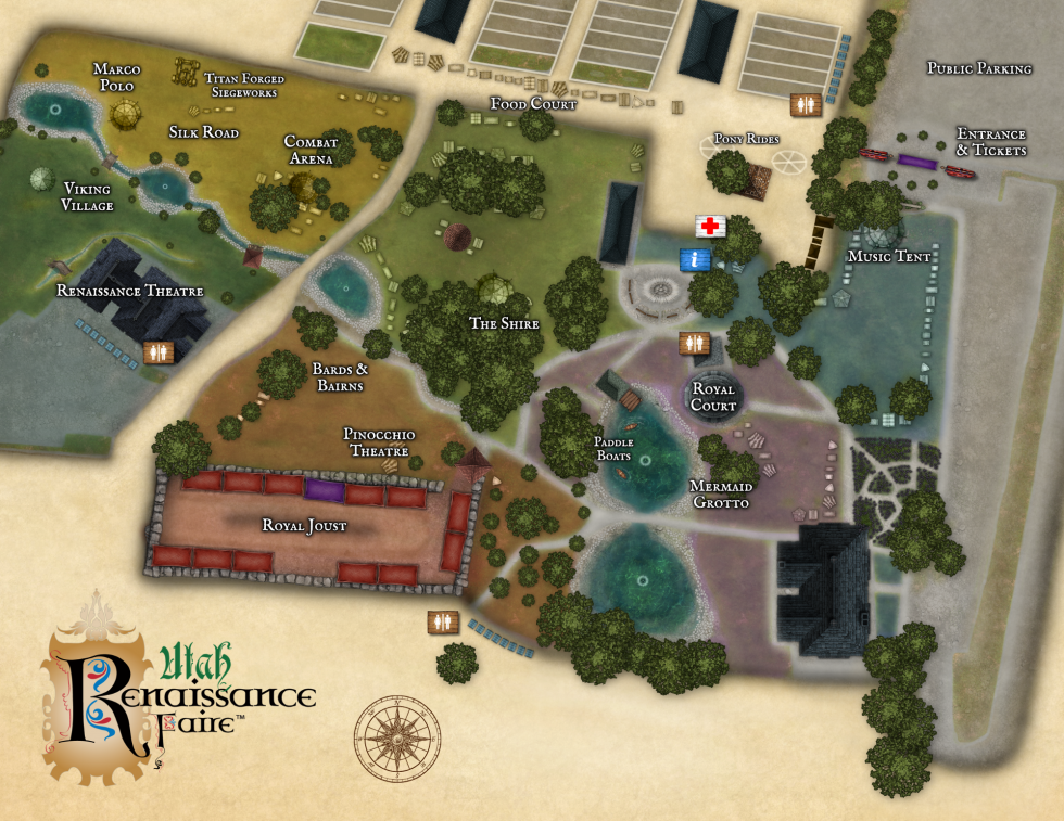 Map & Schedule | Utah Renaissance Faire